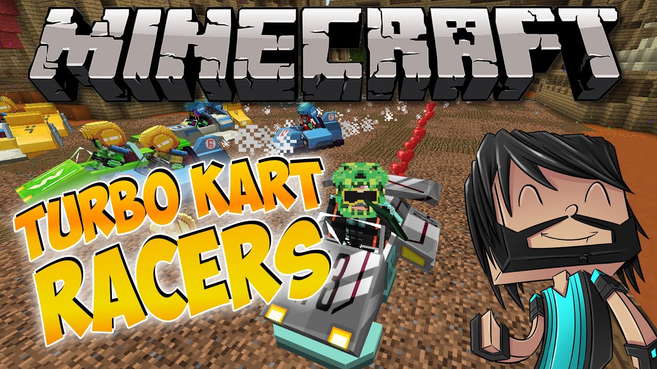 Minecraft : Turbo Kart Racers Minigame - Heart Trail! - YouTube