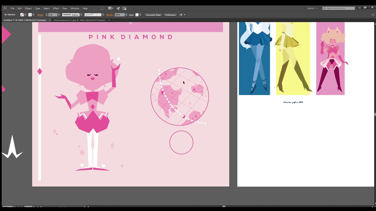 Speedpaint | Pink Diamond Website - YouTube