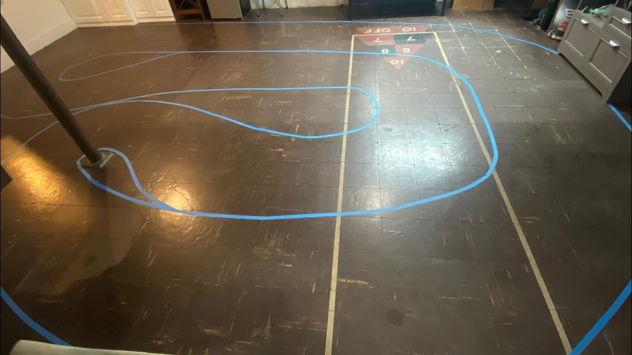 Basement R/C drift track build part 1 basic outline - YouTube