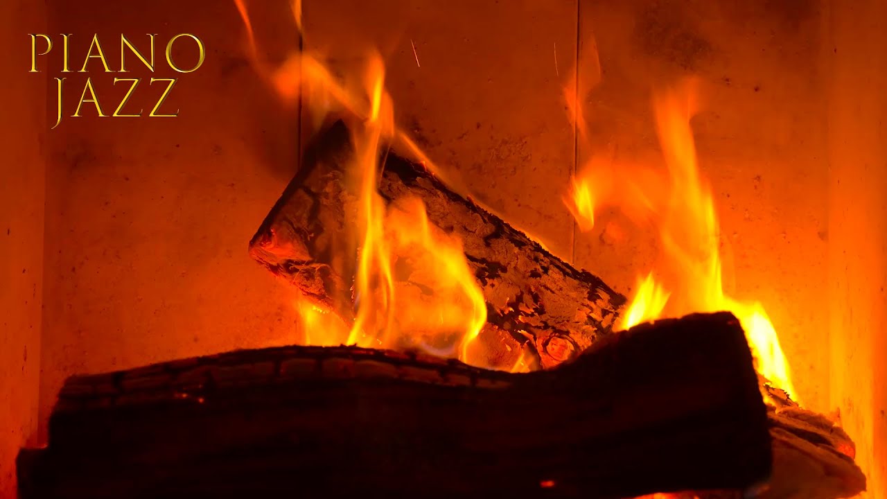 🔥 Best Fireplace Jazz Music Playlist with Soft Crackling Fire Sounds ...