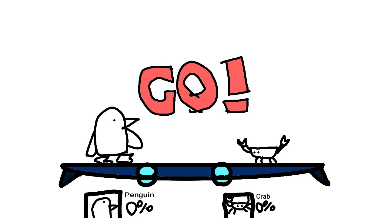 Penguin vs Crab - YouTube