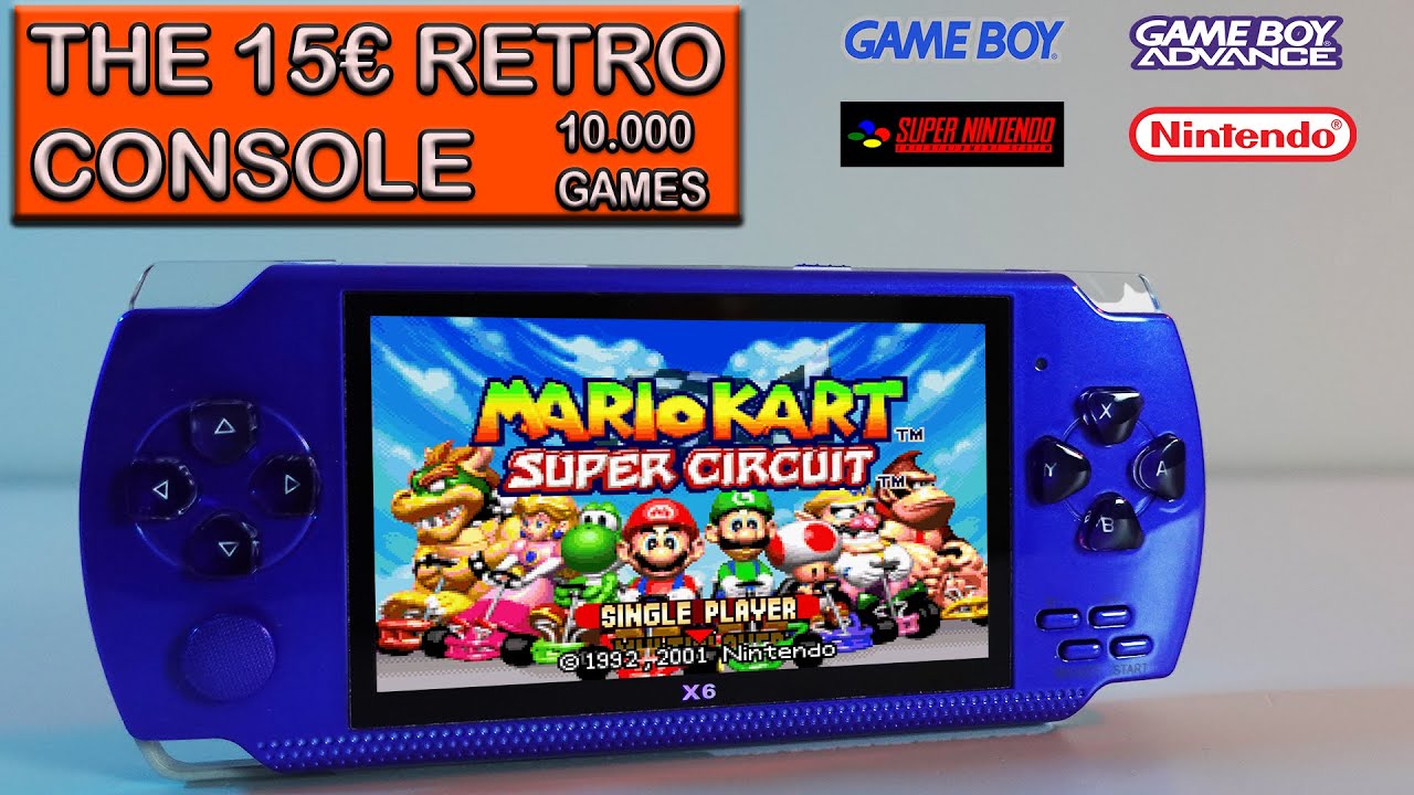 15€ Fake X6 PSP Game Console Unboxing | Over 10000 Games - YouTube