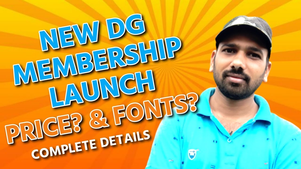 New DG Membership launch | Price and Detail - YouTube