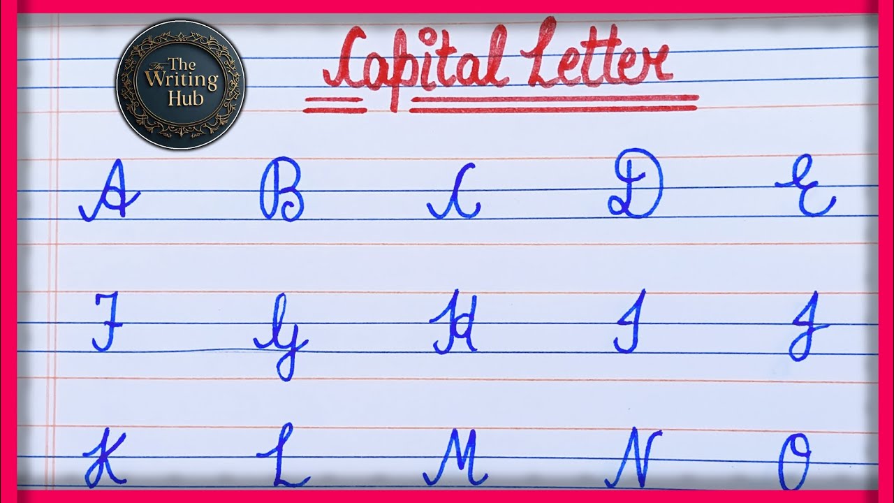 How to write Capital Letters/ABCD Alphabets/Capital Letters Abcd ...