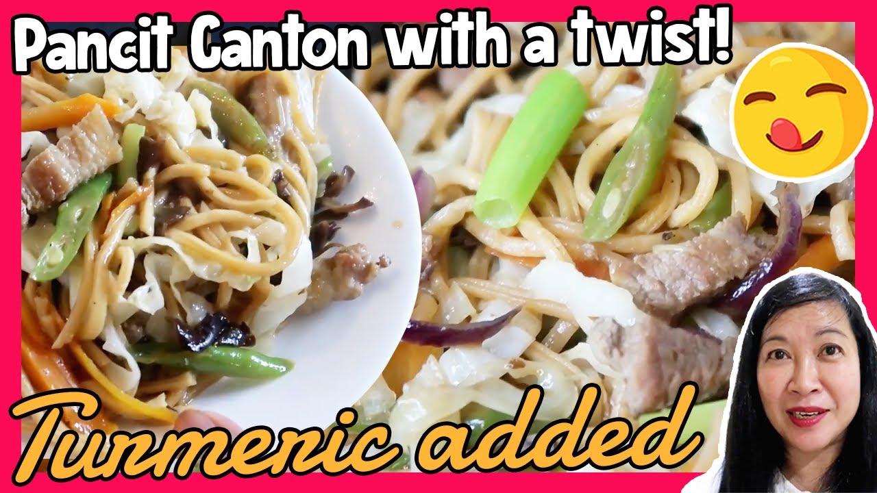 Cooking Turmeric Pancit Canton! Filipino Dish with a Little Twist - YouTube