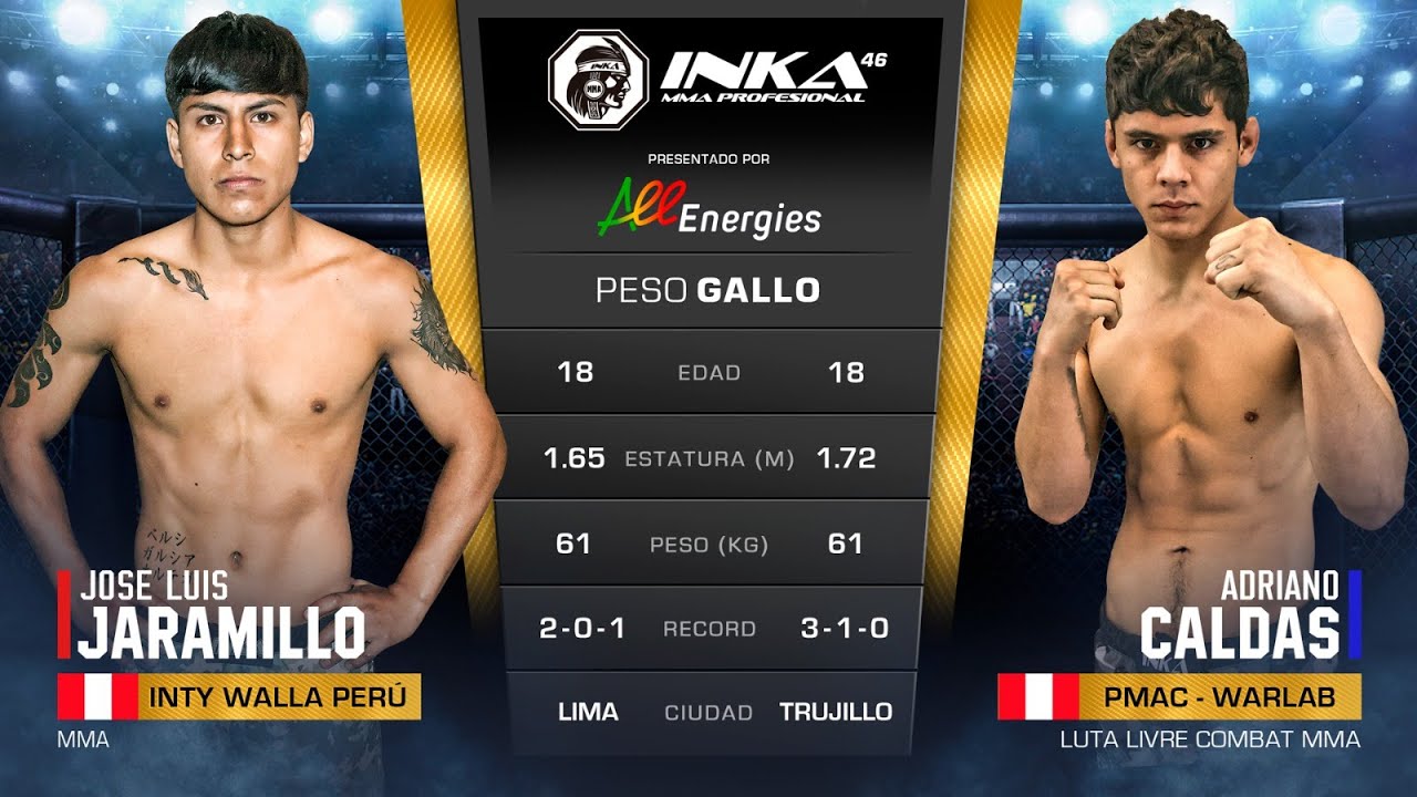 INKA 46: ADRIANO CALDAS VS JOSE JARAMILLO (FULL FIGHT) - YouTube