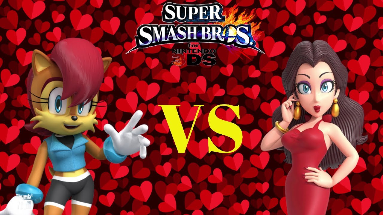 SSB 3DS - Mii Sally Acorn (me) vs Mii Pauline (cpu) - YouTube