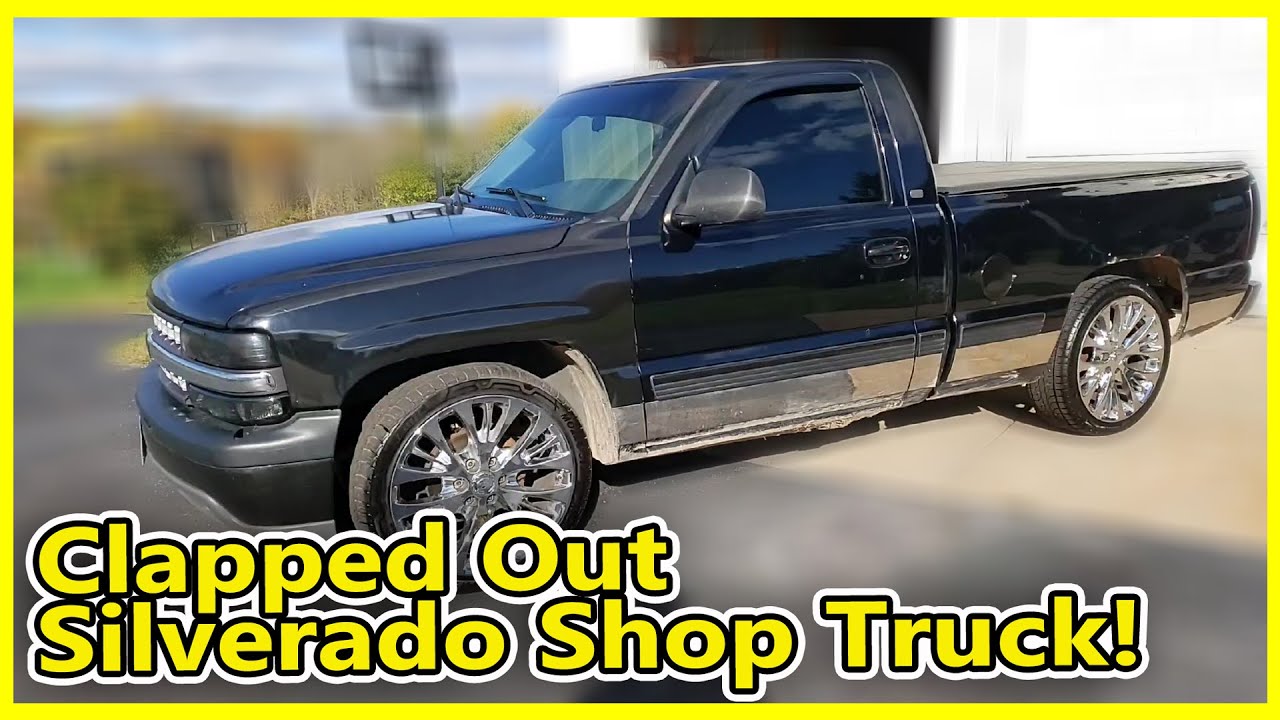 Clapped out 2001 Chevy Silverado Window Tinters Shop Truck - YouTube