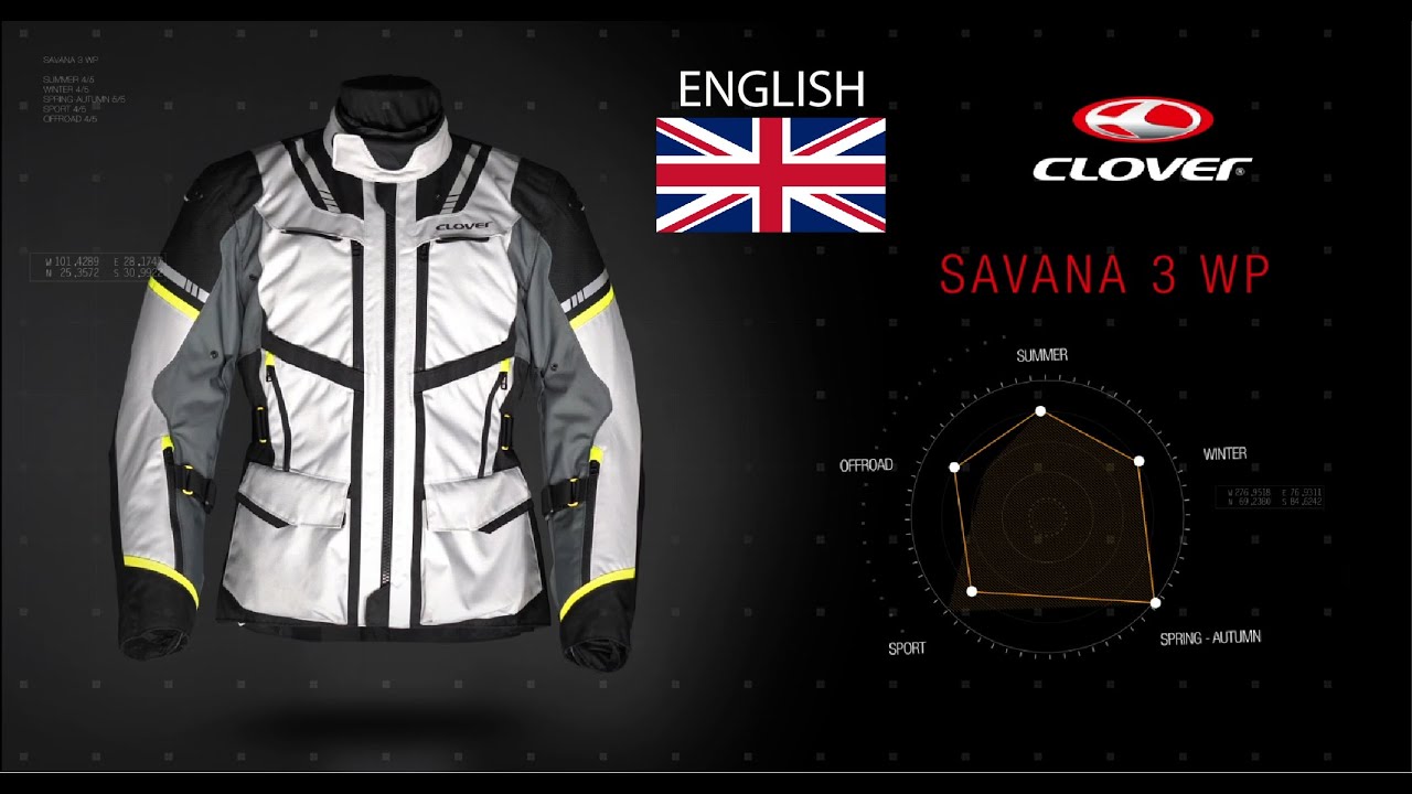 CLOVER SAVANA-3 Wp - Long-range Technical touring jacket (Eng) - YouTube