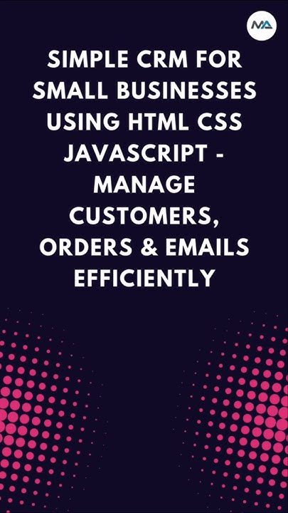 📊 Build a Simple CRM for Small Businesses in 60 Seconds! ⏳🚀 (HTML, CSS, JavaScript) #shorts ...