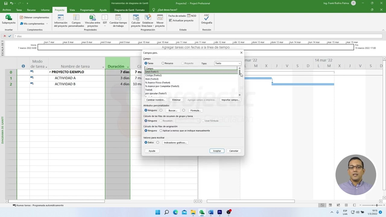 Tutorial Project - Mostrar Días Calendarios - YouTube