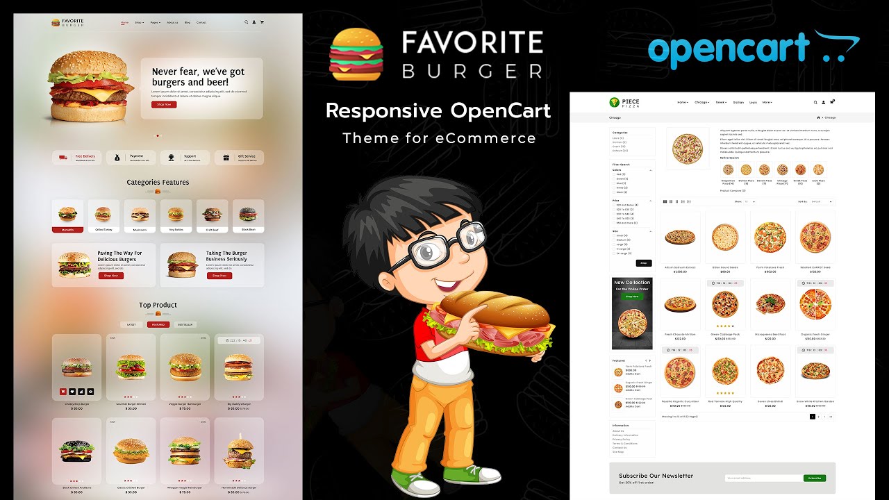Favorite Burger - Responsive OpenCart Theme for eCommerce - installation - YouTube