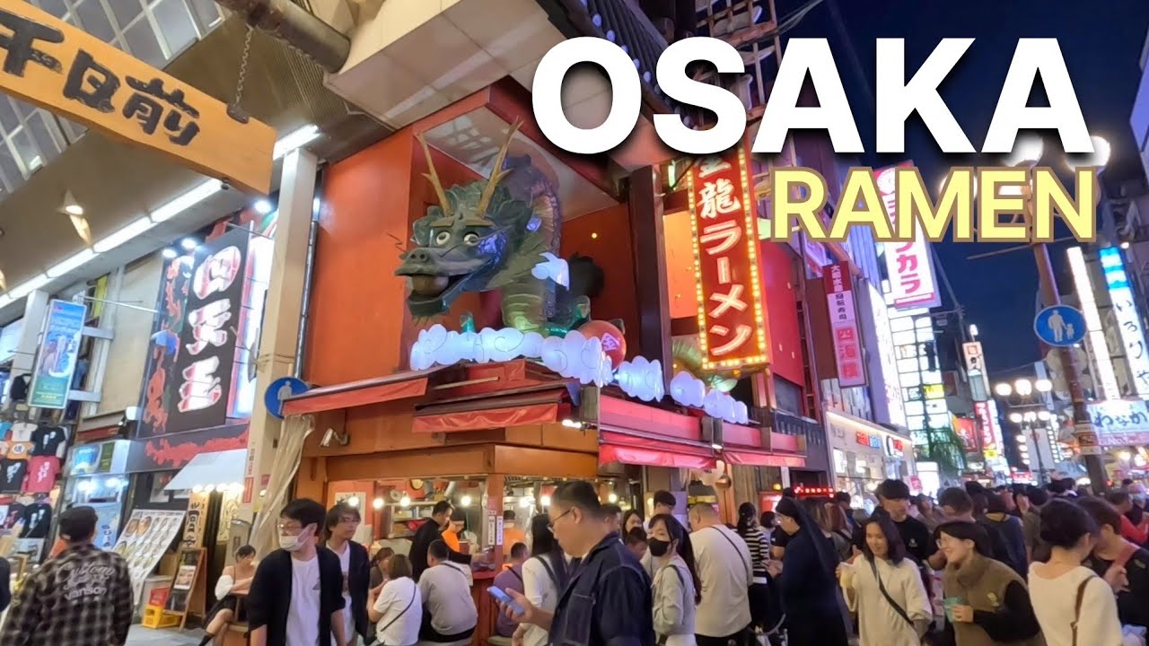 One of the BEST RAMEN in OSAKA, JAPAN | Kinryu Ramen at Dotonbori ...