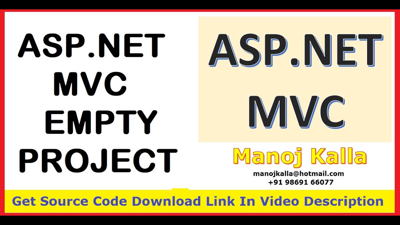 Part 02 Aspnet Mvc Empty Project Creation Create Empty Mvc 7692