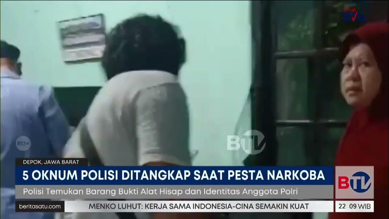 5 Polisi Digerebek Saat Pesta Sabu di Cimanggis Depok - YouTube