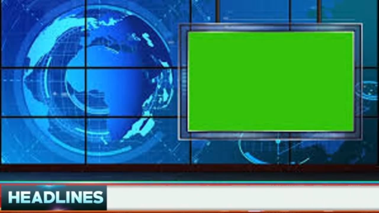 News Headline Green Screen without Text No Watermark and No Copyright ...