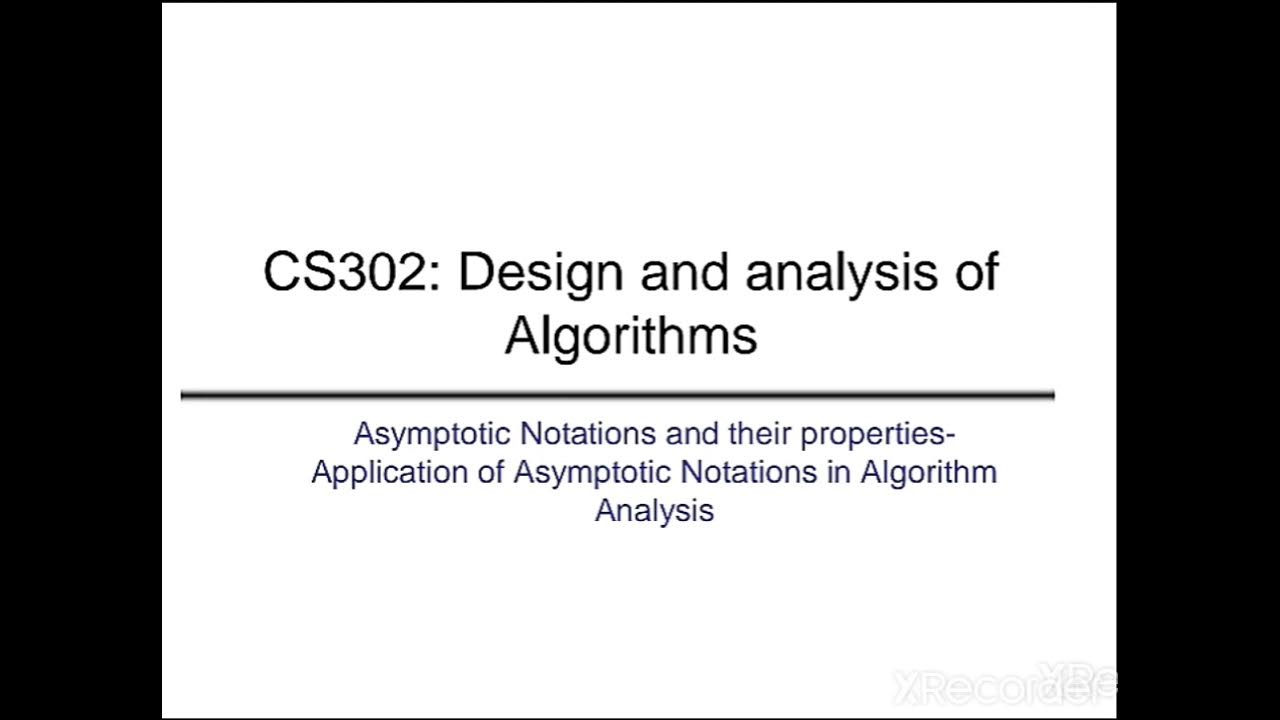 Asymptomatic notation - big O - YouTube