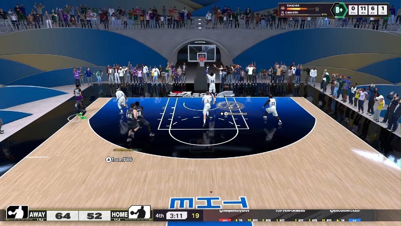 Can't go for offensive rebounds when 2k makes your Ai teammate block ...