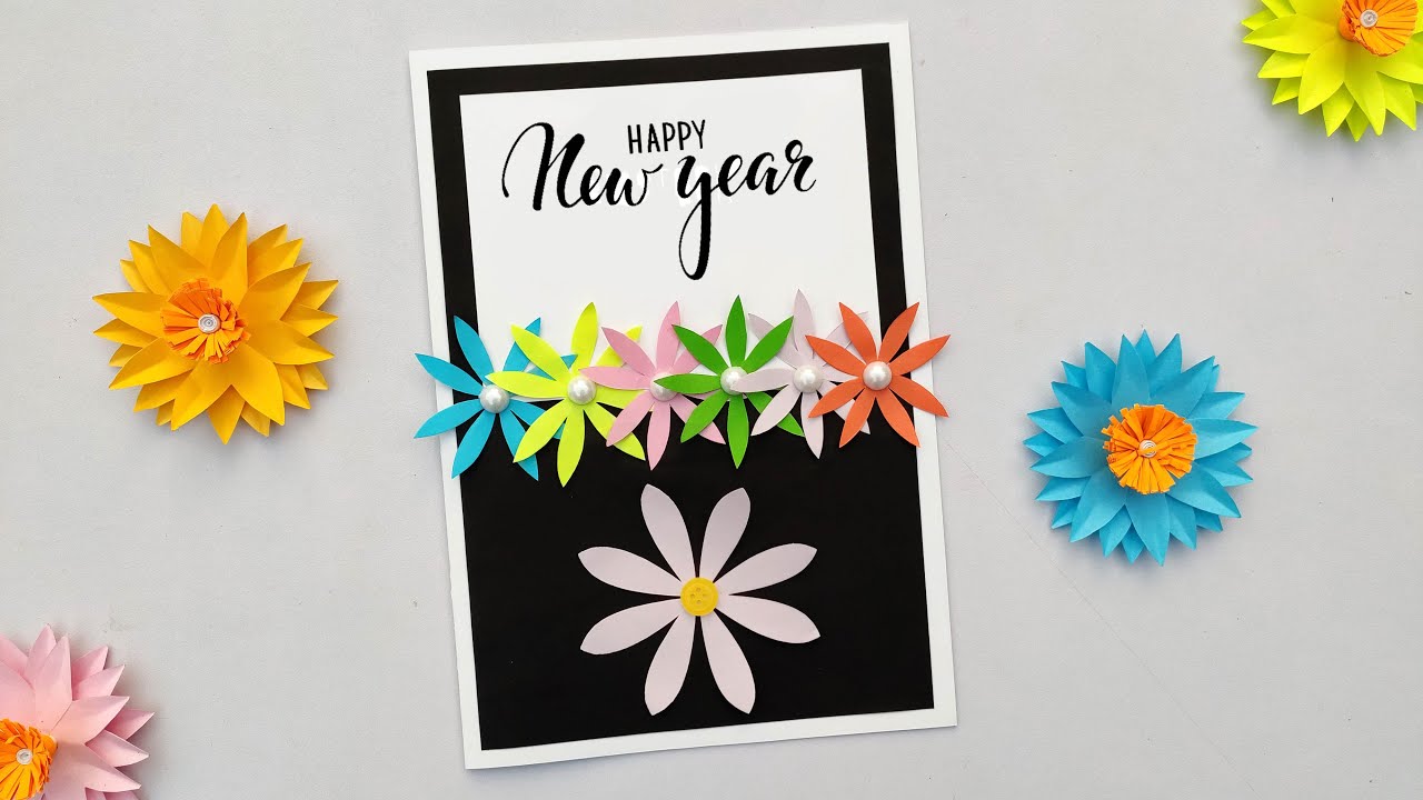 How to Make Happy New Year Card 2020 | New Year Greeting Cards Latest ...