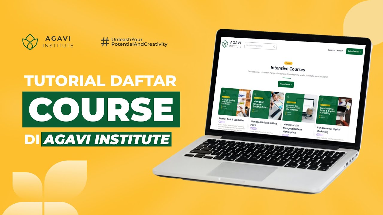 [TUTORIAL DAFTAR COURSE DI AGAVI INSTITUTE] - YouTube