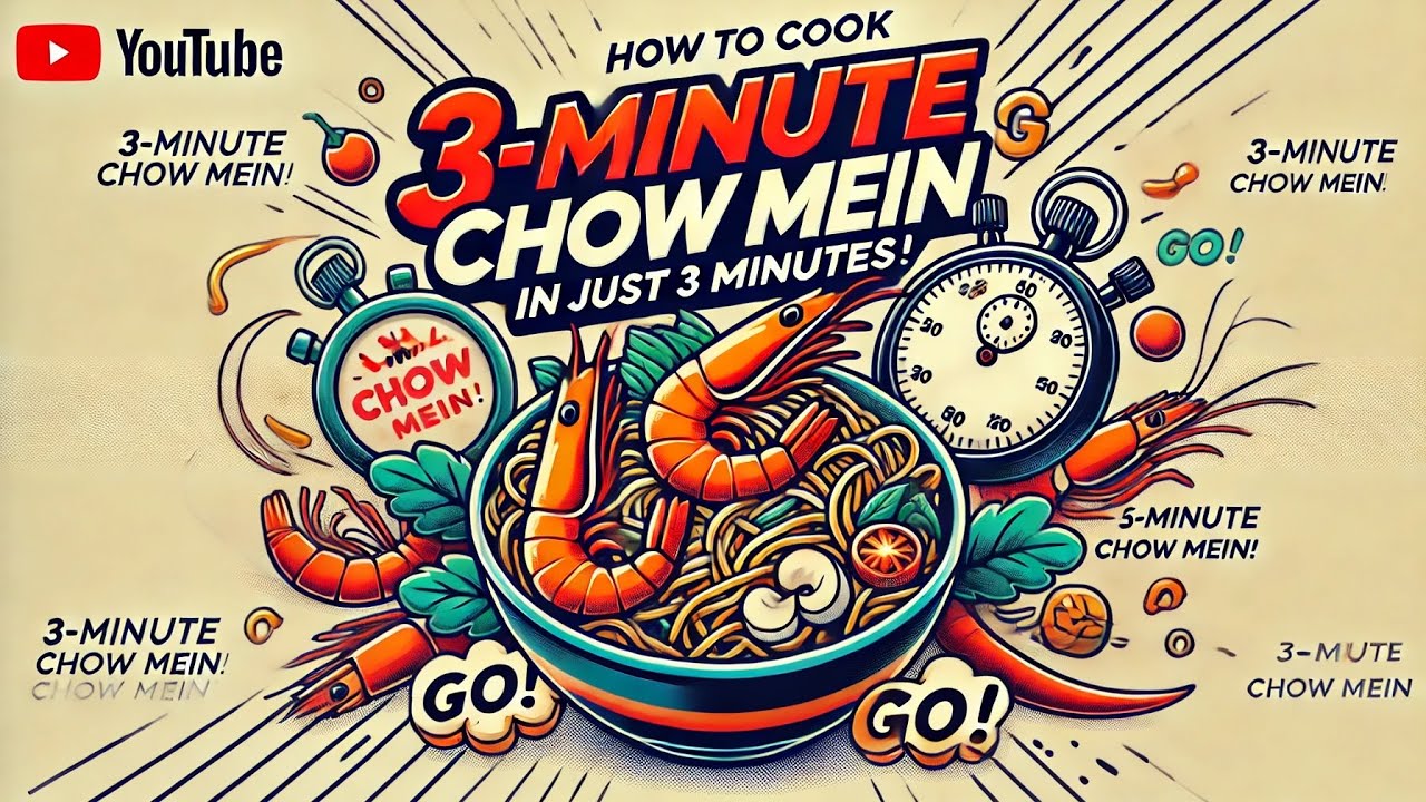 Easy Cook Authentic Chinese Prawn Chow Mein in 5 Minutes - YouTube