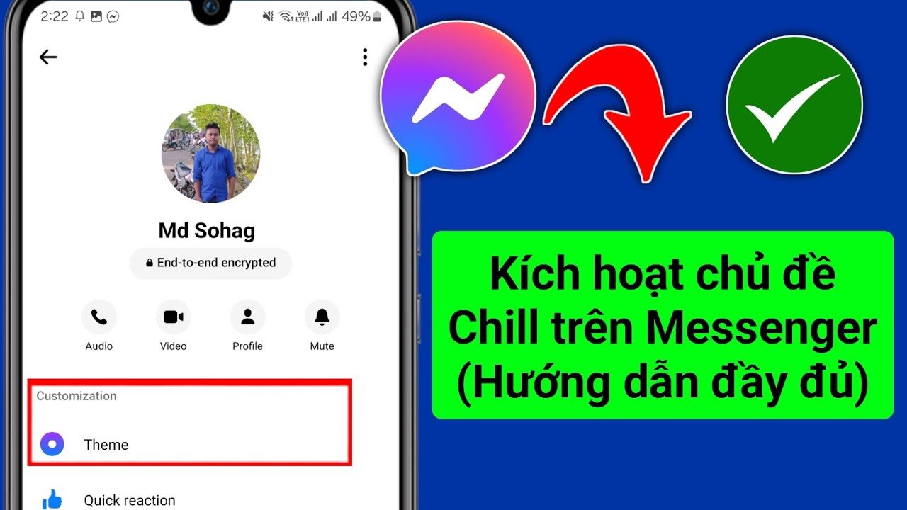 Cách kích hoạt chủ đề Chill trên Messenger || Kích hoạt chủ đề Chill ...