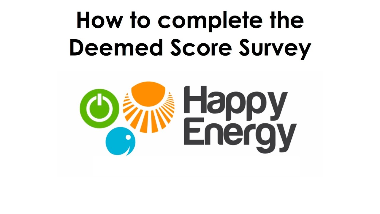 How to complete the Deemed Score Survey DSSY - YouTube