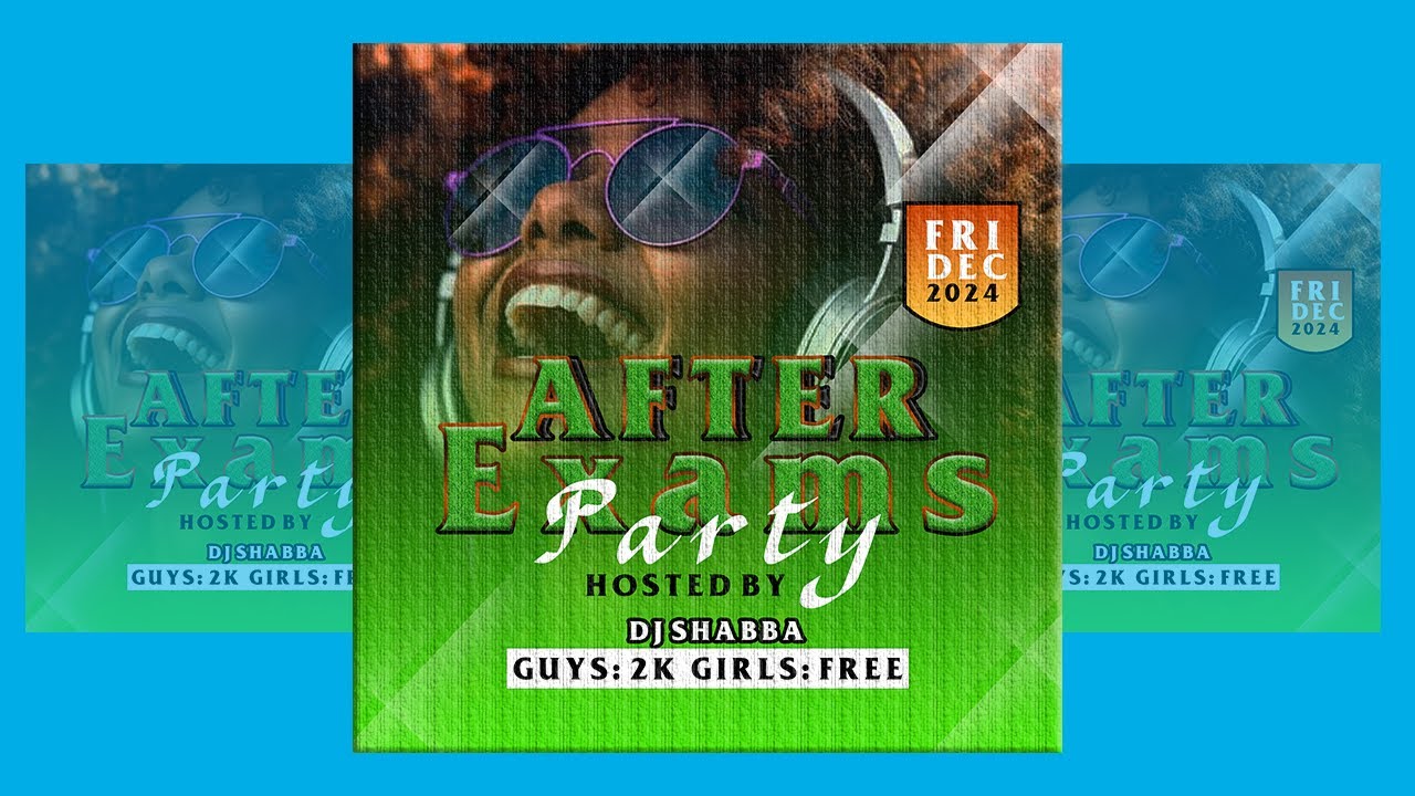 🎨 How to Design an After Exam Party Flyer in Photoshop! 🎉 - YouTube