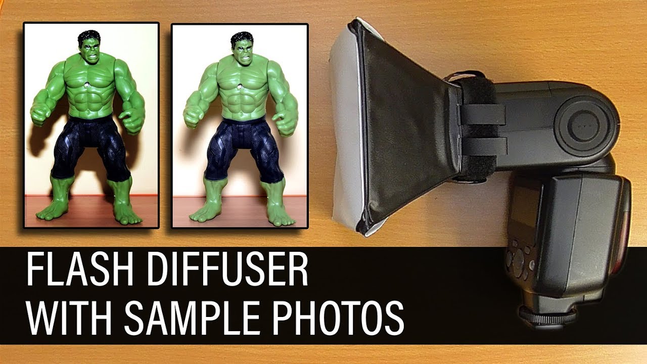 Flash diffuser with sample images | Flash photography - YouTube