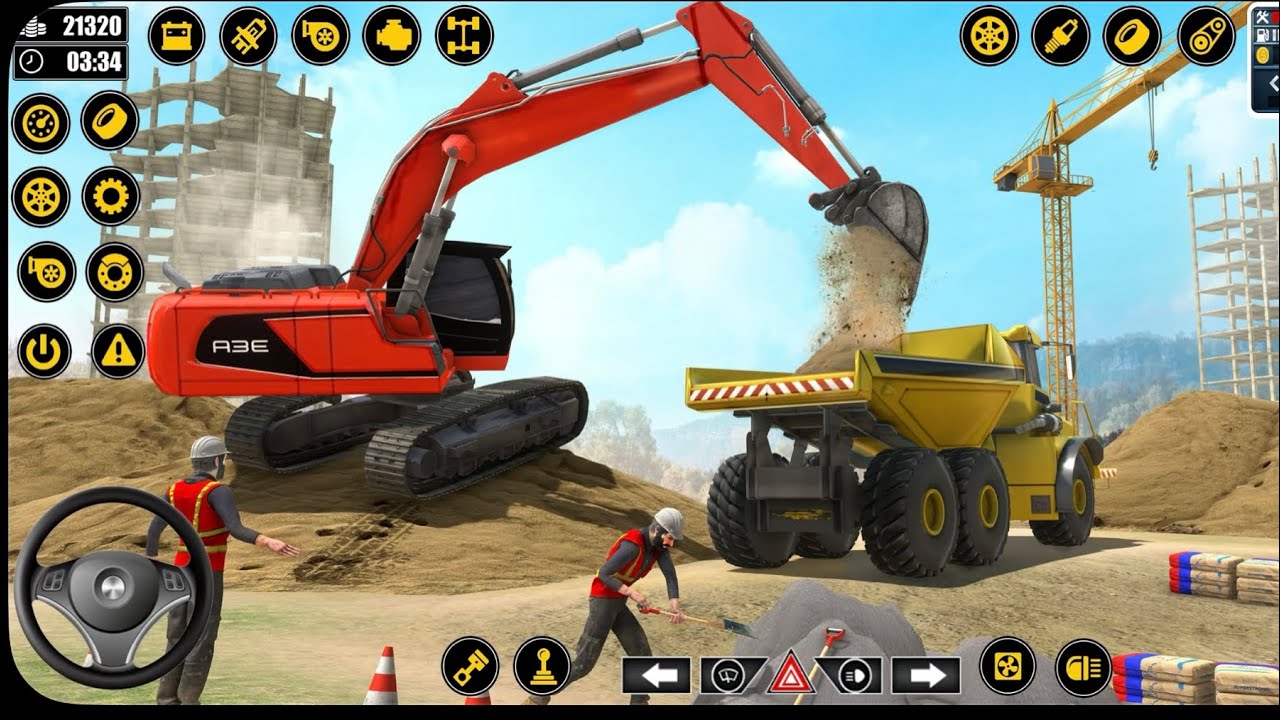 Big Construction Truck Road Work | Crazy Excavator Simulator Game | iOS ...