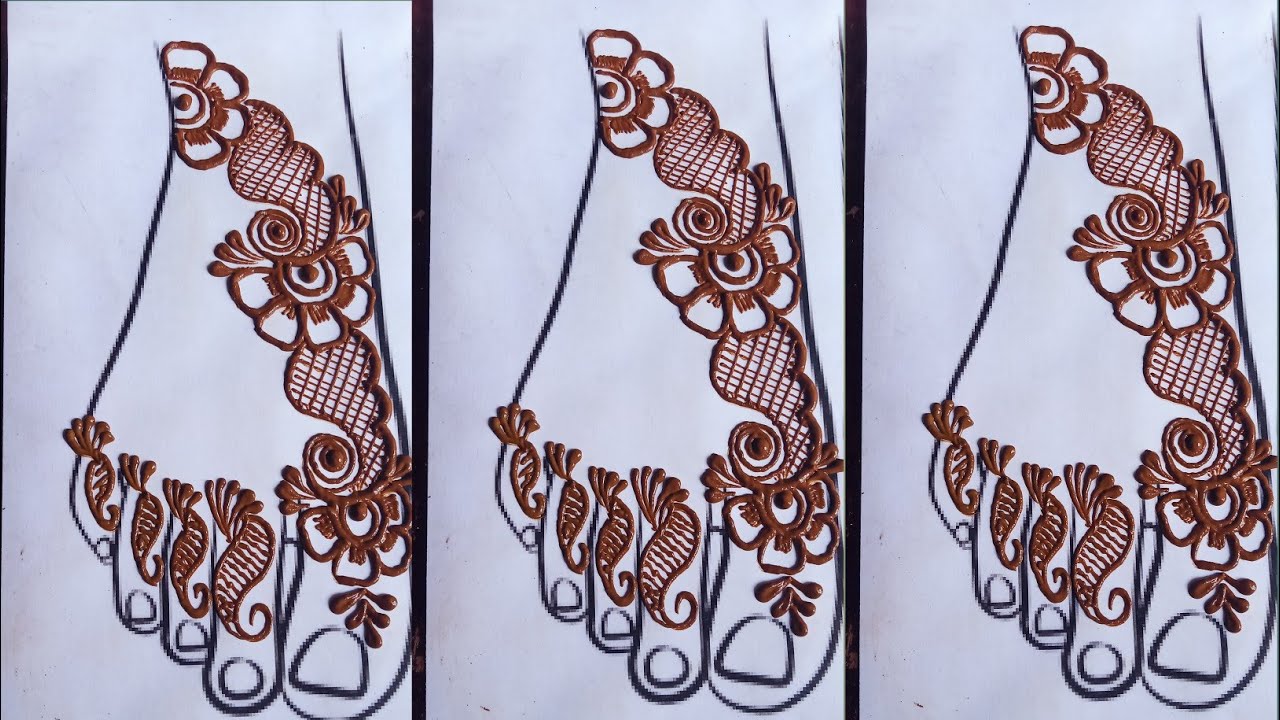 most beautiful arabic feet 🐾🐾 mehdi design ||Arabic feet 🐾 mehdi design ...