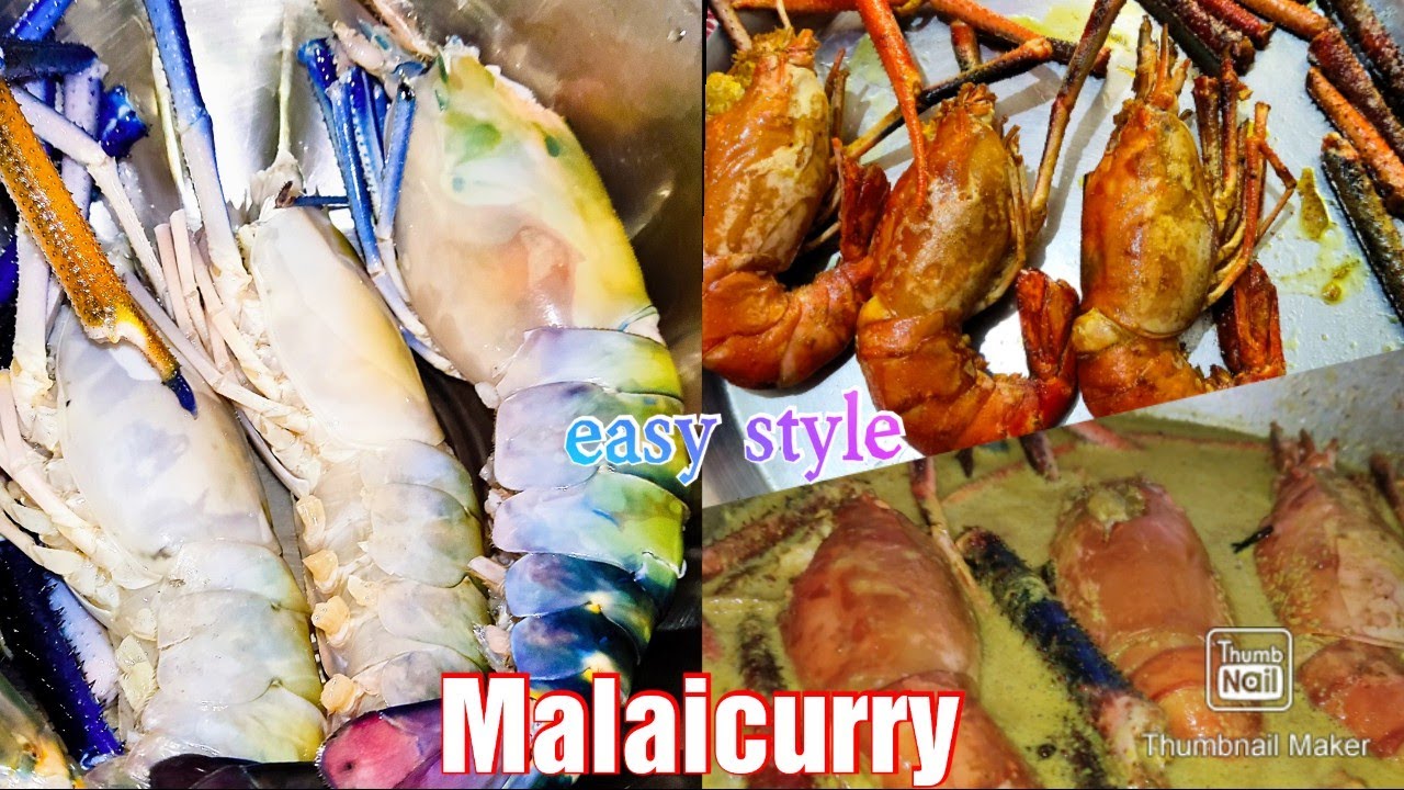 golda chingri malai curry recipe in bengali, big lobster coconut curry ...