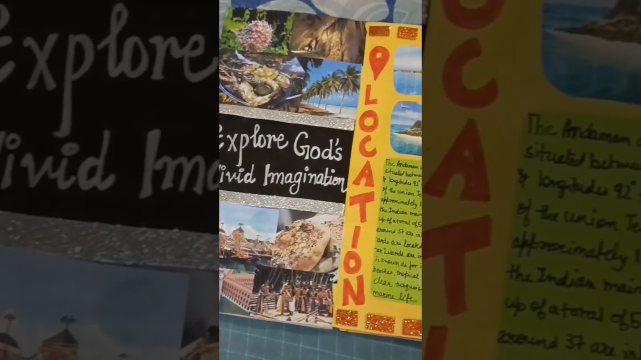 Andaman and Nicobar Island Brochure || Holiday Homework || Art ...