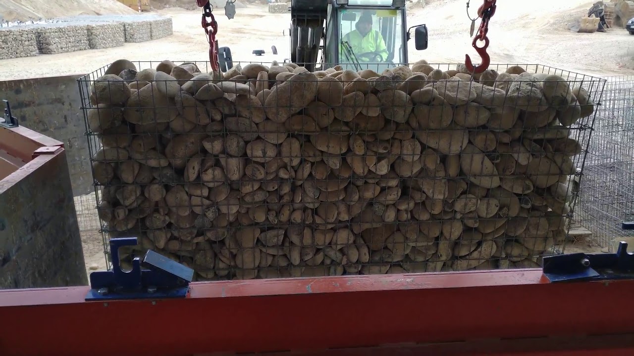 Gabion machine - YouTube