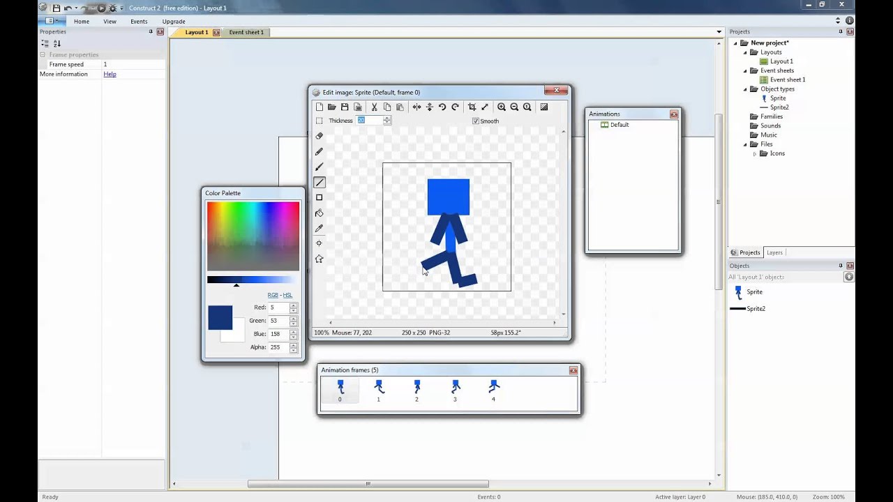 ICT / Digital Media - Construct 2 Platform & Animated Character - YouTube