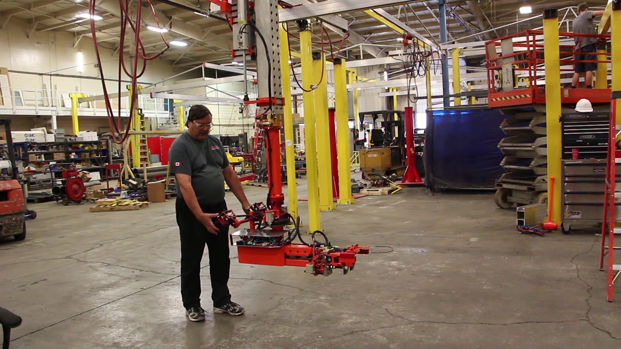 Slide-Column Manipulator with Telescoping End Effector - YouTube