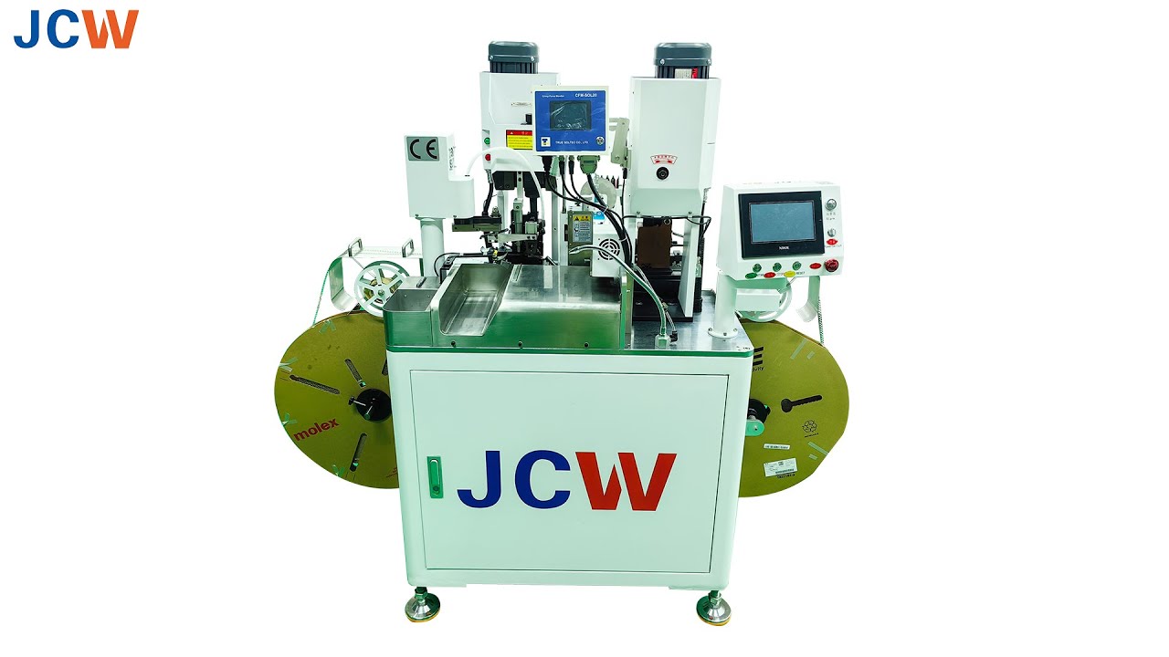 JCW-CST20 Automatic Wire Cut Strip annd Terminate Machine with Crimp ...