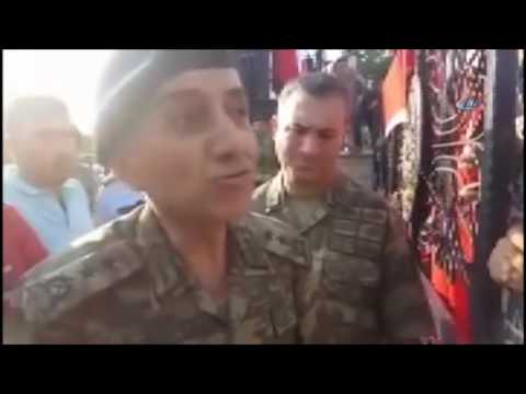 Darbecilere İzin Vermeyen Tümgeneral Vatandaşı Böyle İkna Etti