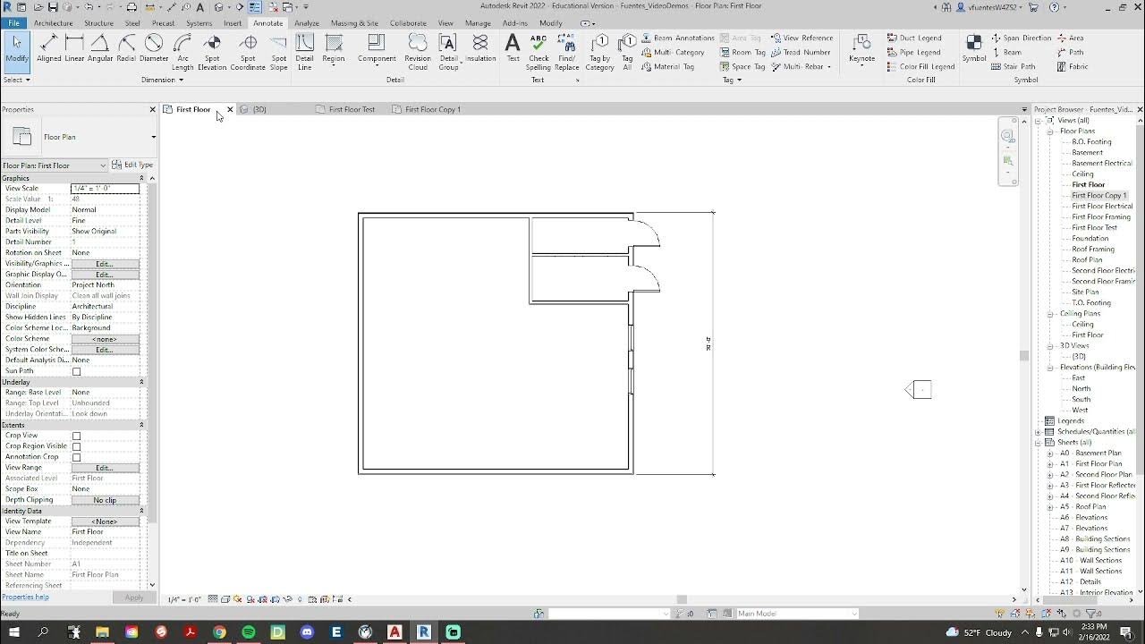 Revit | How to copy a Floor Plan - YouTube