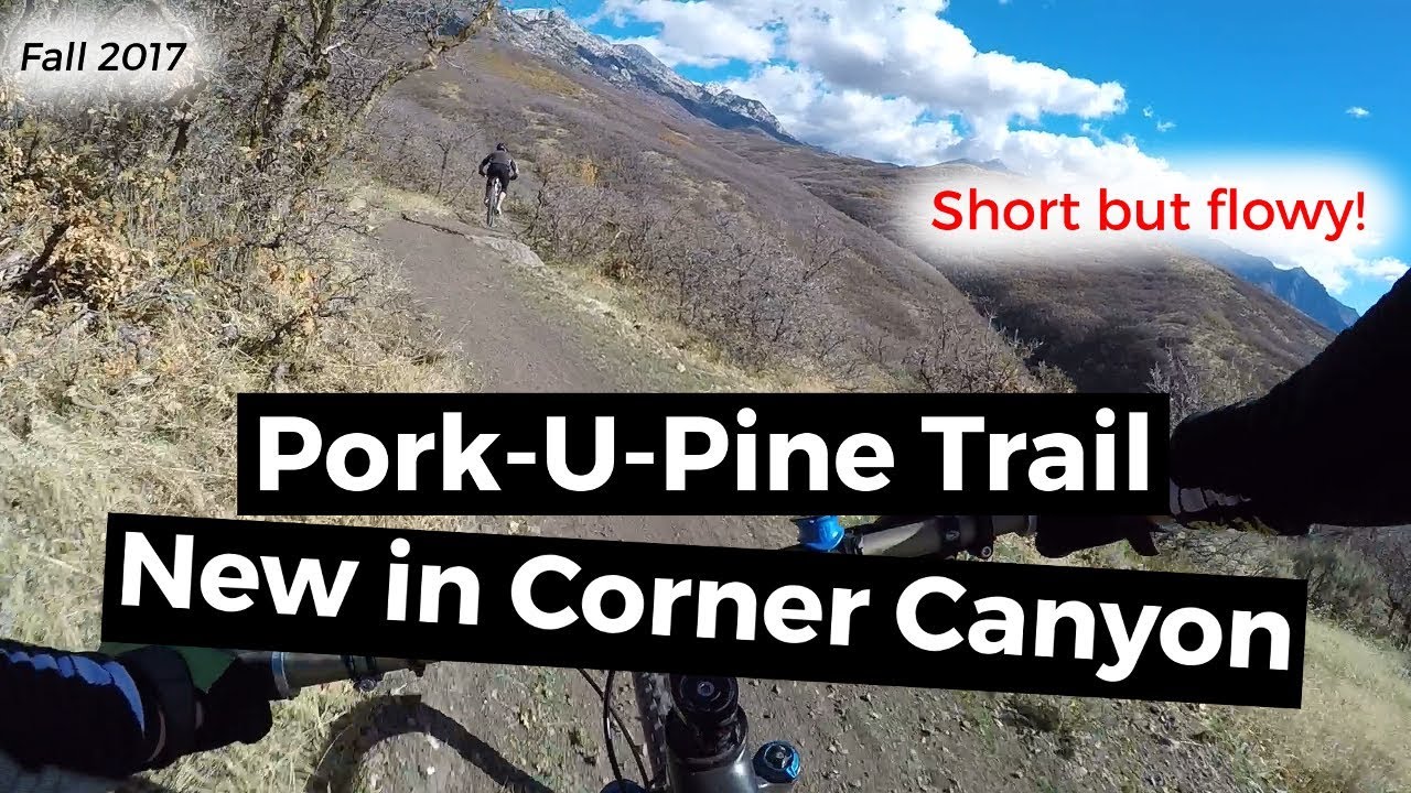 Pork-U-Pine is short/fun/flow | New in Corner Canyon - Mountain Biking - YouTube
