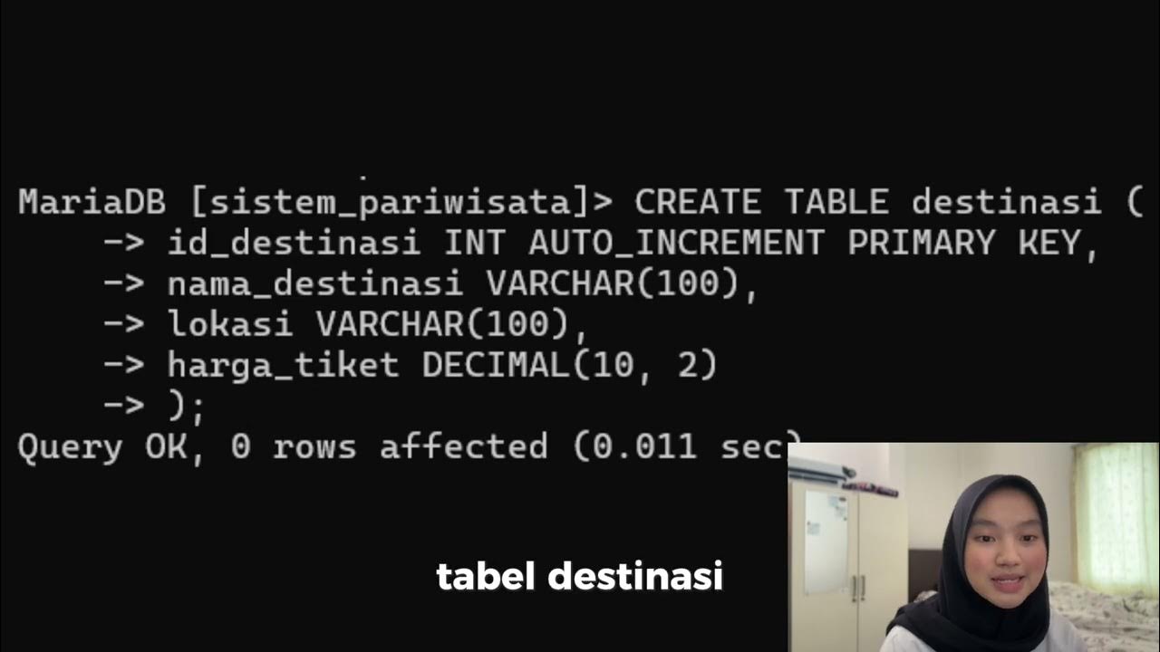 Membuat Database Sistem Pariwisata Menggunakan MySQL - BASIS DATA - YouTube