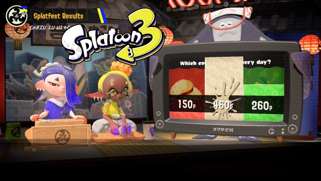 Splatoon 3: Splatfest Bread vs Rice vs Pasta - Final Results - YouTube