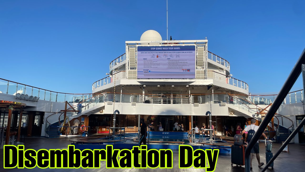 Carnival Freedom Vlog : Disembarkation Day | #groupcation22 - YouTube