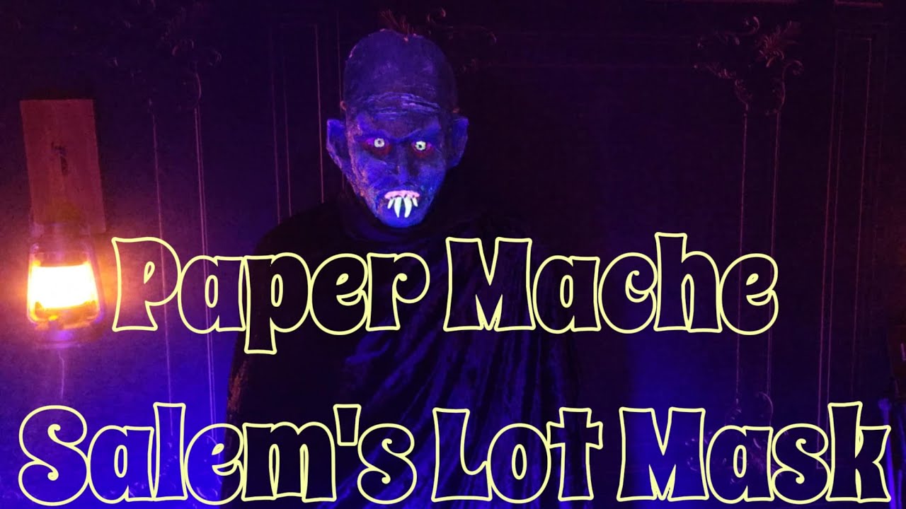 Paper Mache Salem's Lot Mask - YouTube