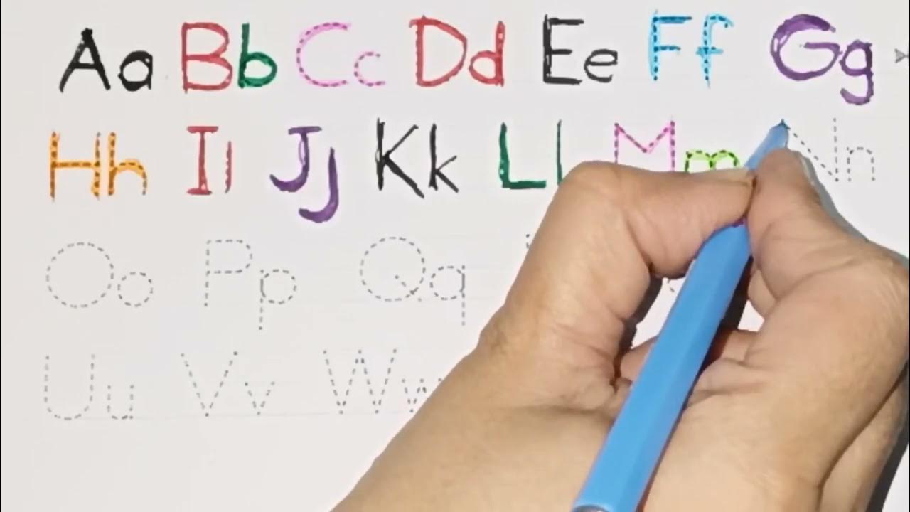 How to Trace Uper and Lower case Abcd . - YouTube