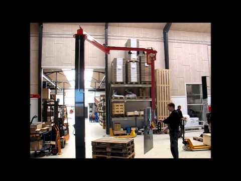 Two joint swing arm vacuum lifter with rotation unit for metal sheets ...