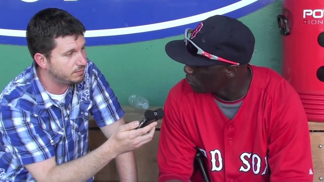 Gentry Thomas Interviews Mike Cameron Red Sox - YouTube