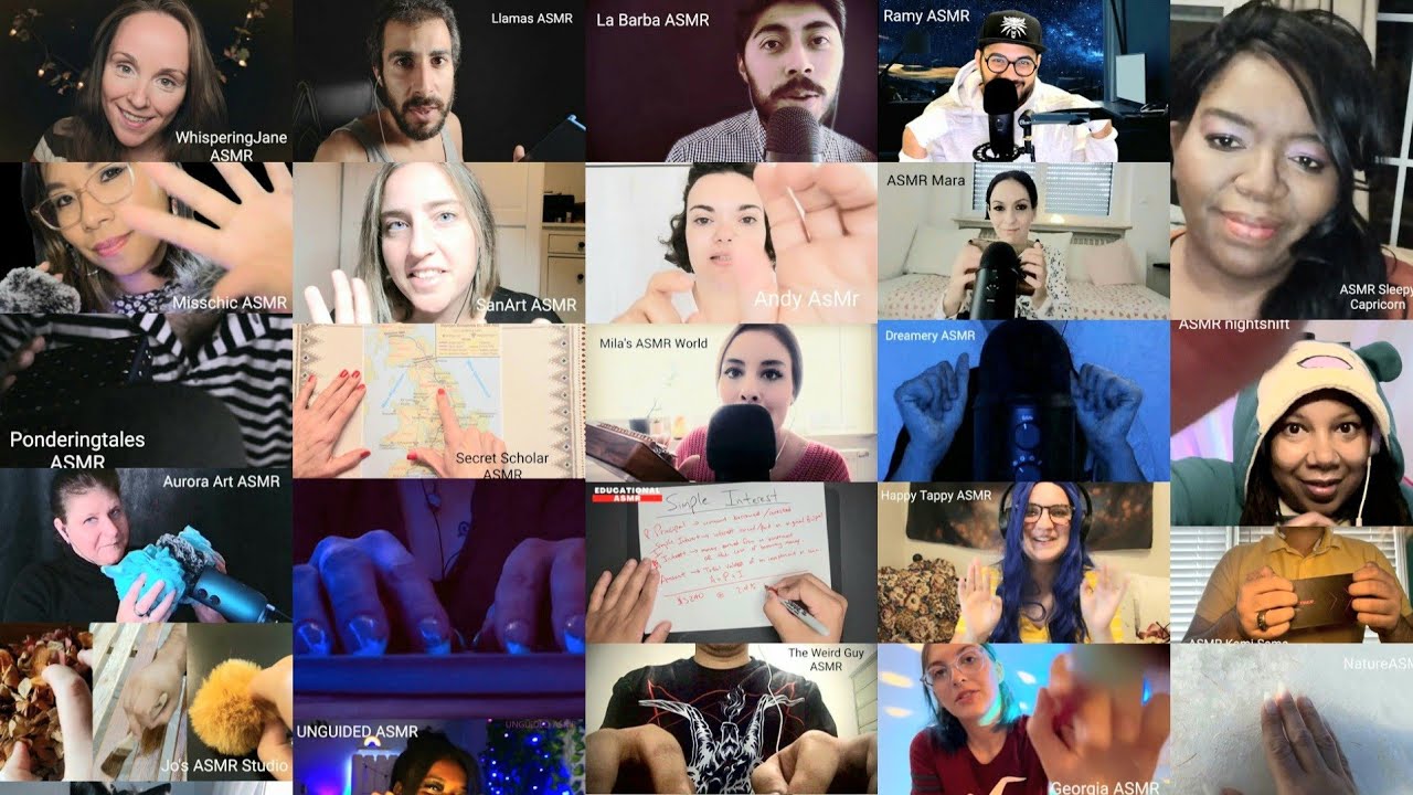 Big ASMR Collab with 31 ASMRtists | 1K Special - YouTube