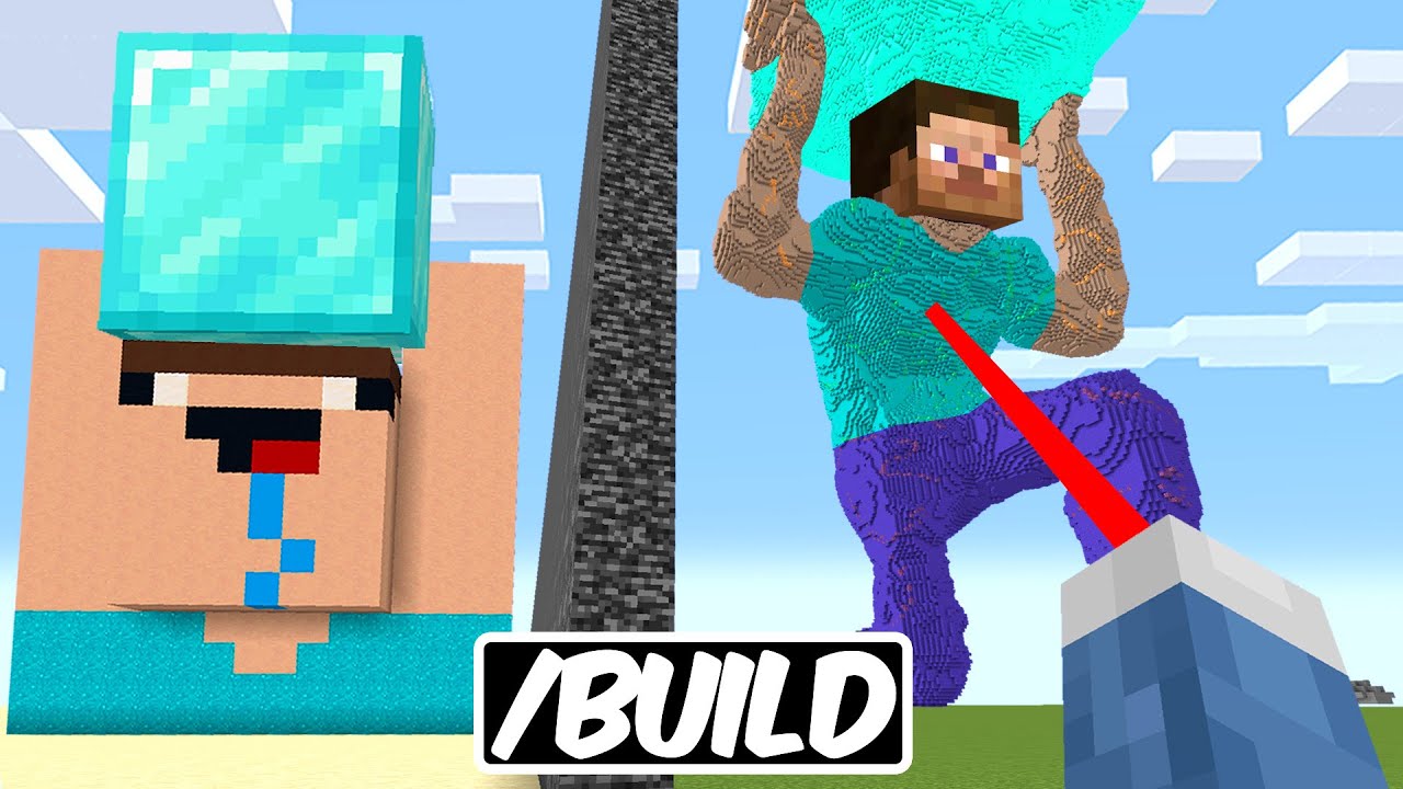 I Cheated Using //build in Minecraft - YouTube