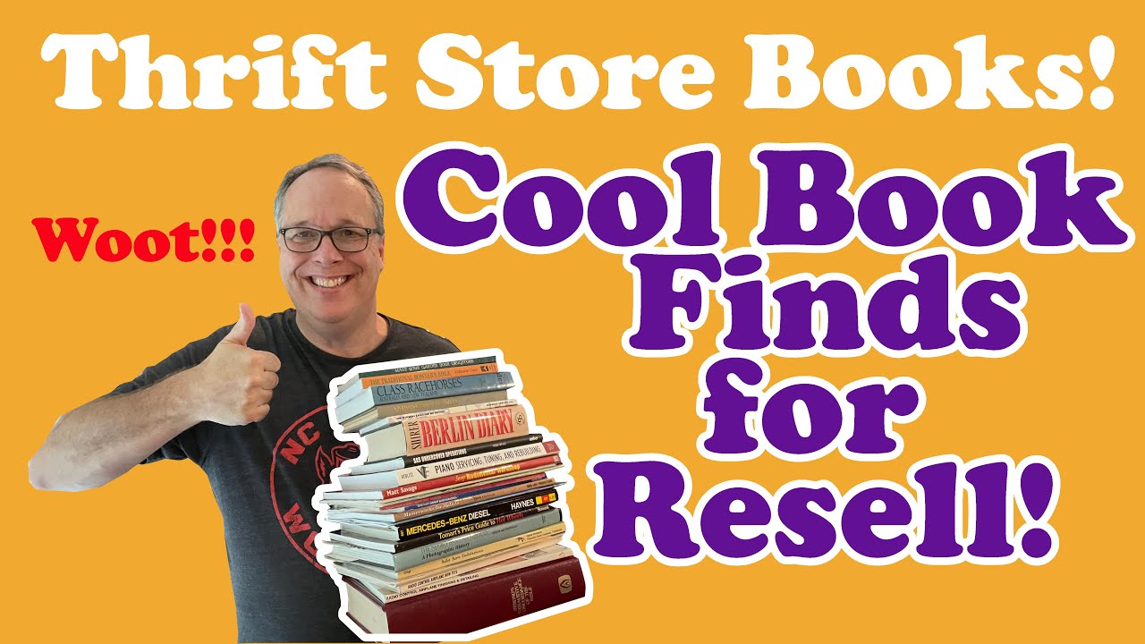 Thrift Store Book Finds for the Week! Cool books for Resell! - YouTube